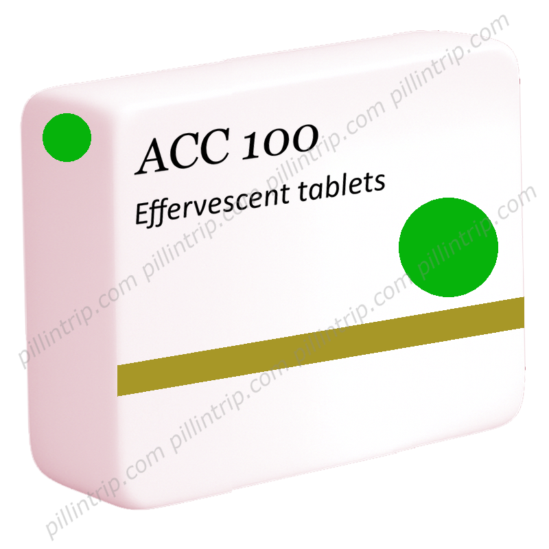 ACC 100 : Usos, Efectos Secundarios, Interacciones, Dosis / Pillintrip