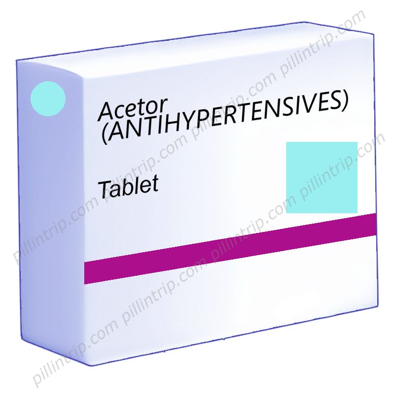 Acetor (ANTIHYPERTENSIVES) : Usos, Efectos Secundarios, Interacciones ...