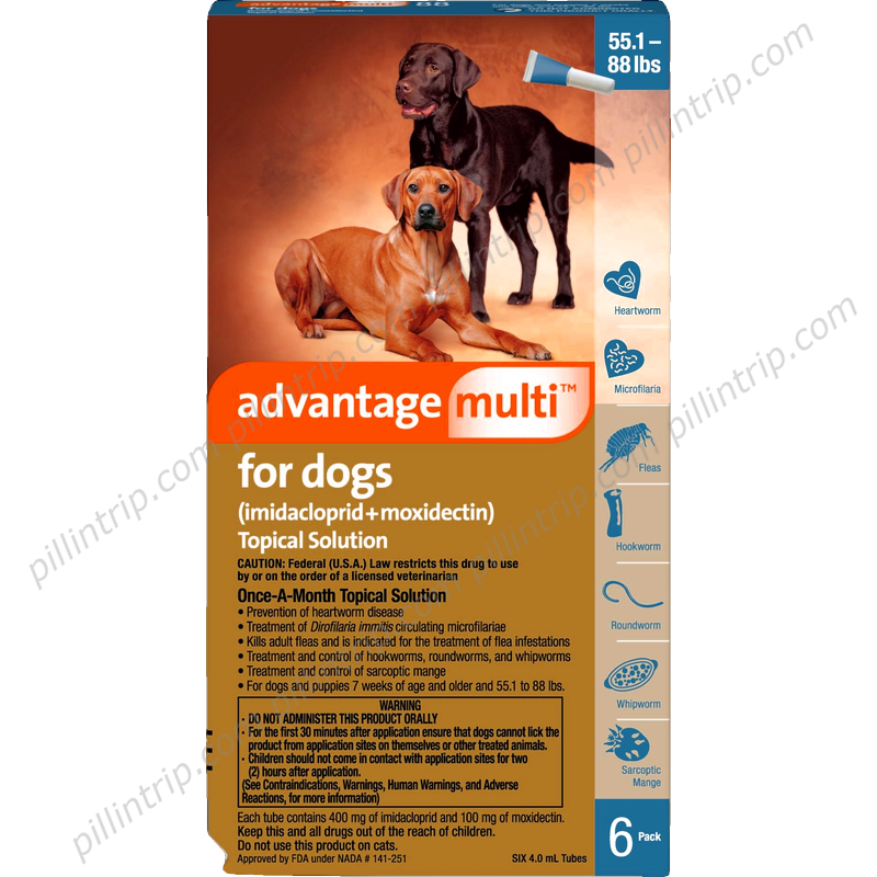 Advantage Multi for Dogs : Uses, Side Effects, Interactions, Dosage ...
