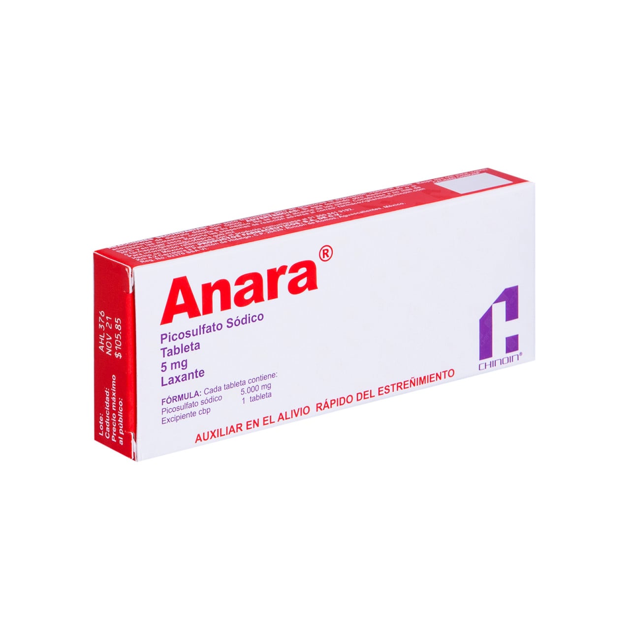 Anara : Usos, Efectos Secundarios, Interacciones, Dosis / Pillintrip