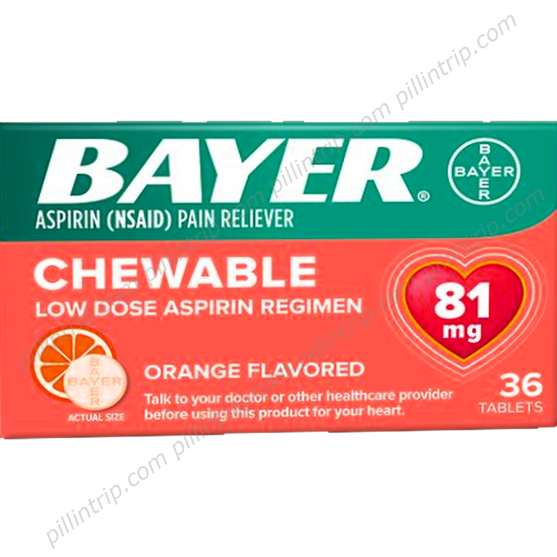 Bayer Chewable Low Dose Aspirin : Uses, Side Effects, Interactions ...