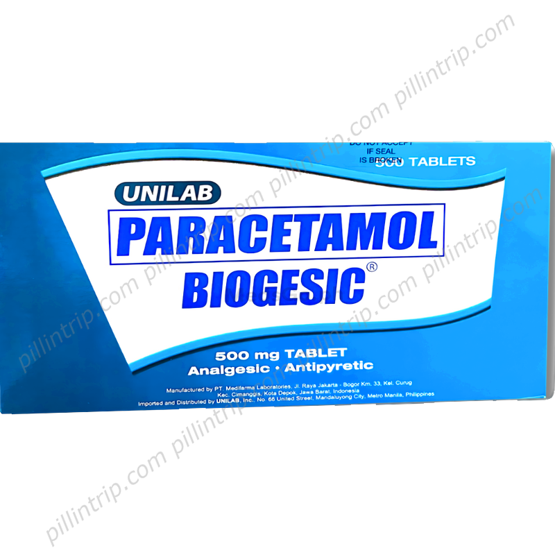 Biogesic Tablet : Uses, Side Effects, Interactions, Dosage / Pillintrip