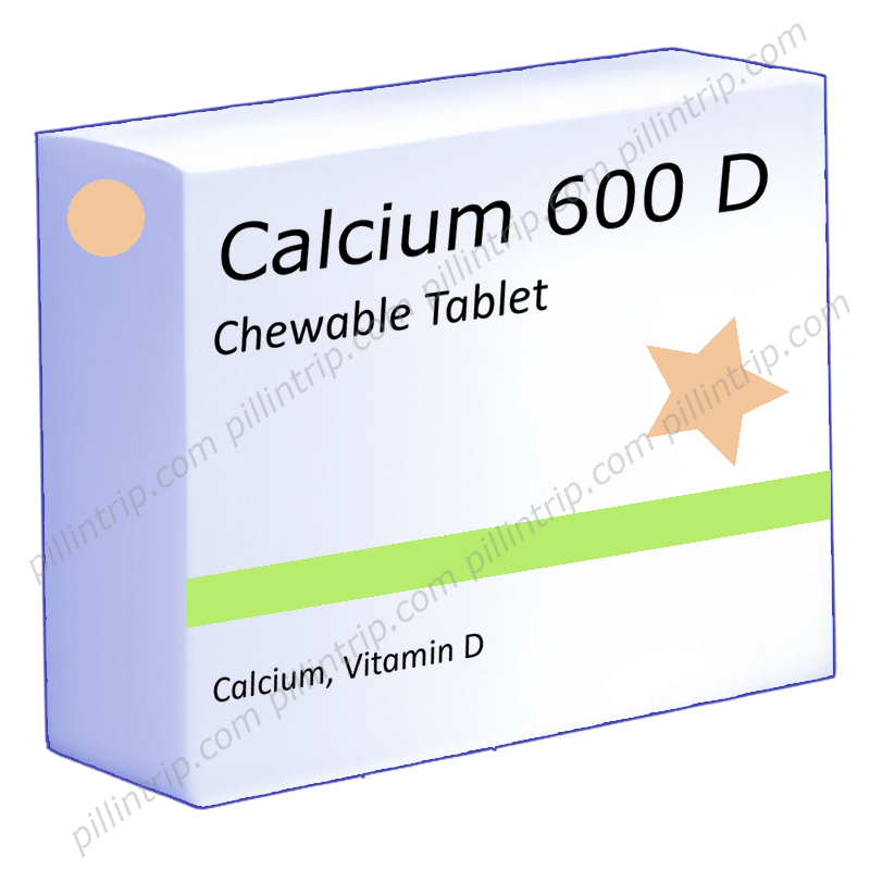 Calcium 600 D : Uses, Side Effects, Interactions, Dosage / Pillintrip