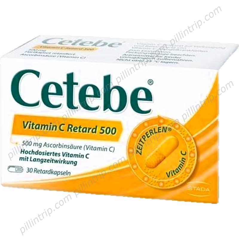 Cetebe Vitamin C Retard : Usos, Efectos Secundarios, Interacciones ...