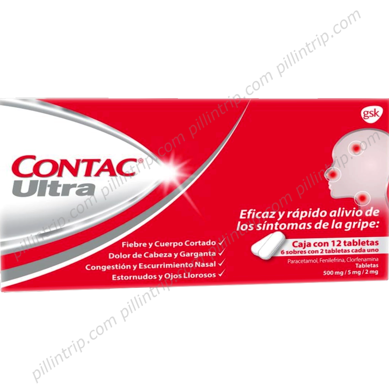 Contac Ultra : Usos, Efectos Secundarios, Interacciones, Dosis / Pillintrip