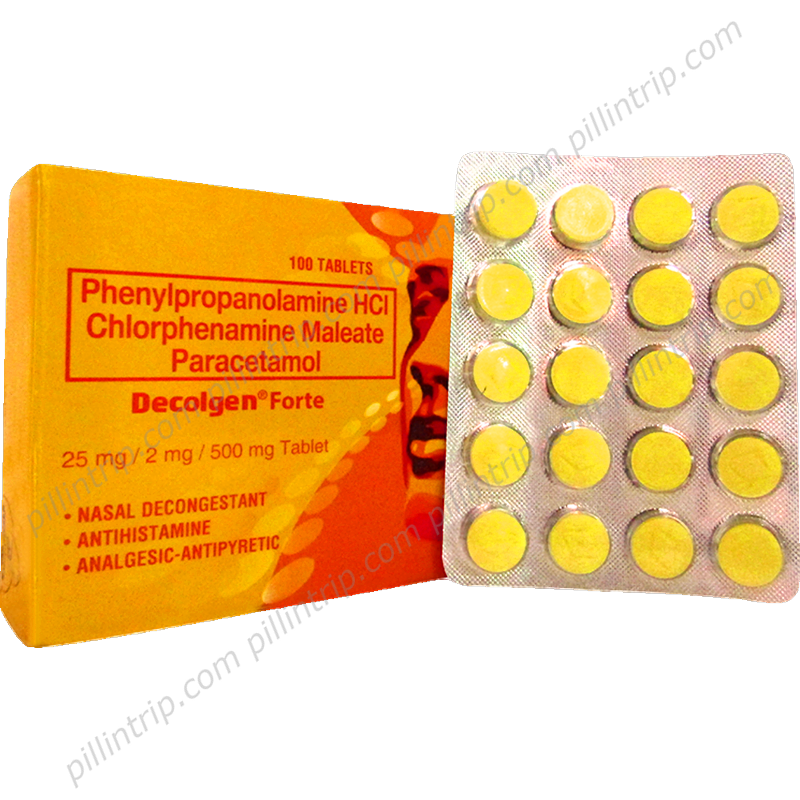 Decolgen Forte : Uses, Side Effects, Interactions, Dosage / Pillintrip