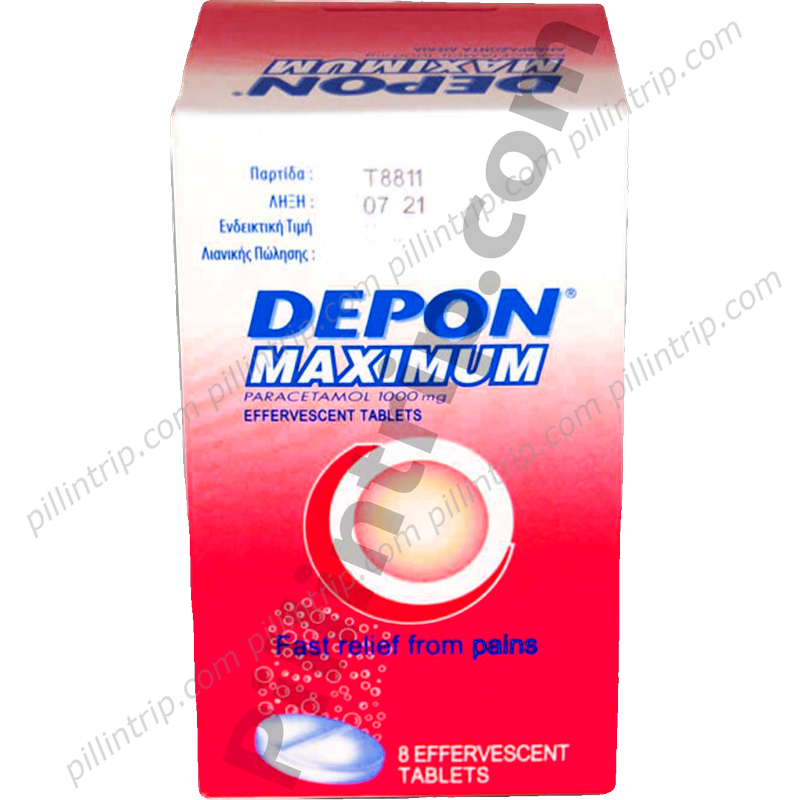 Depon Maximum : Uses, Side Effects, Interactions, Dosage / Pillintrip