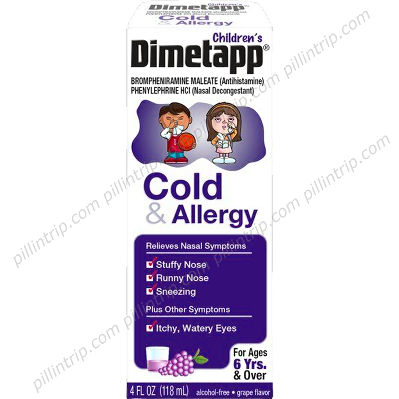 Dimetapp (Brompheniramine_Phenylephrine hydrochloride) : Usos, Efectos ...
