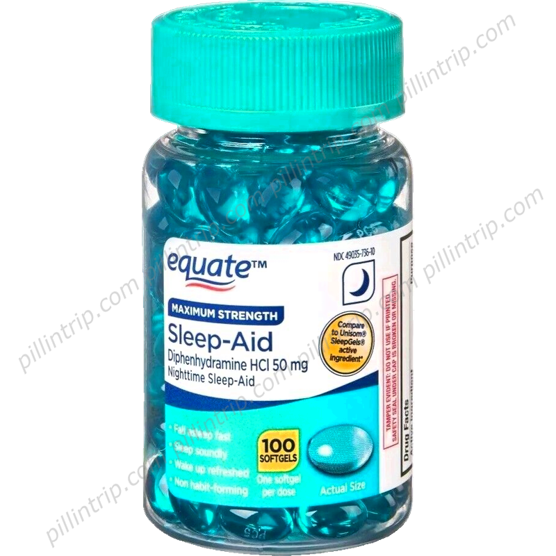 Equate Sleep Aid : Uses, Side Effects, Interactions, Dosage / Pillintrip