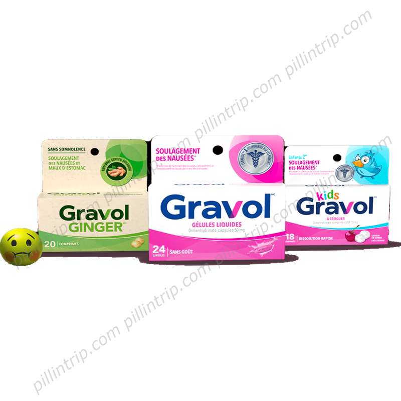 Gravol : Utilisations, Effets Secondaires, Interactions, Posologie ...