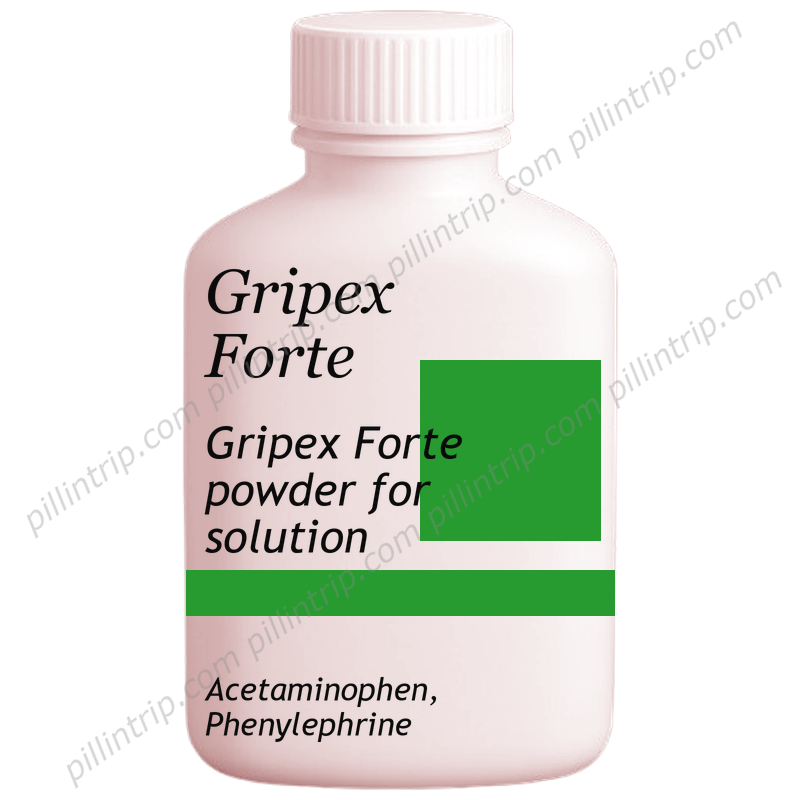 Gripex Forte : Uses, Side Effects, Interactions, Dosage / Pillintrip