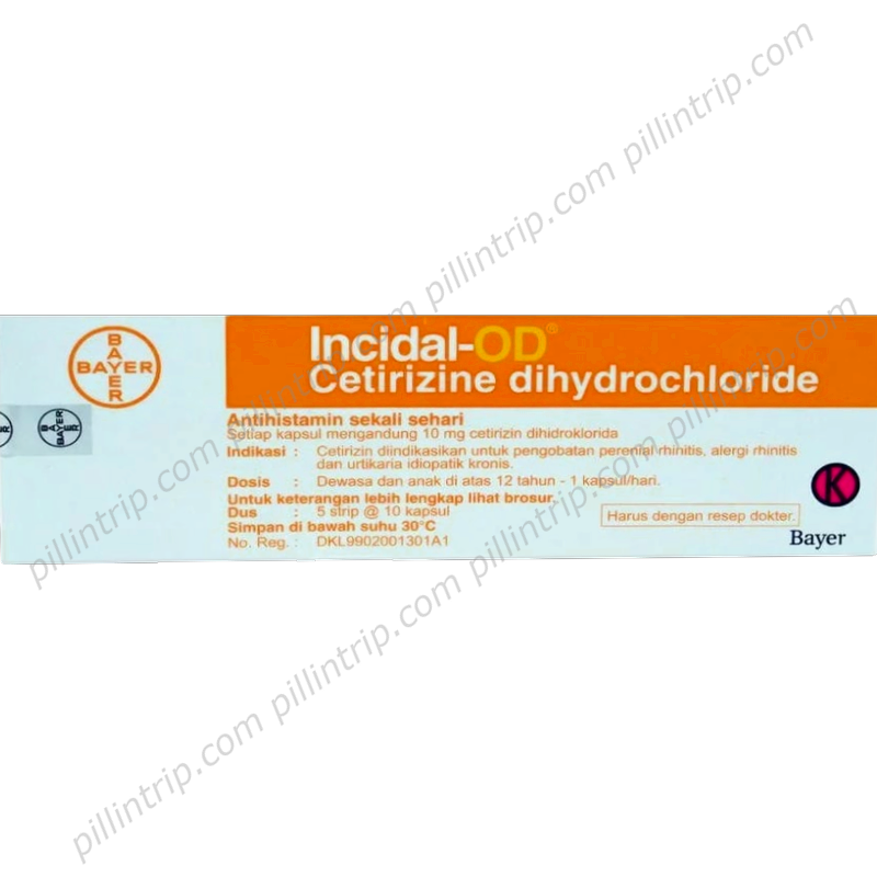Incidal-OD Cetirizine : Uses, Side Effects, Interactions, Dosage ...