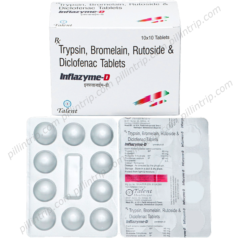 Inflazyme D : Uses, Side Effects, Interactions, Dosage / Pillintrip