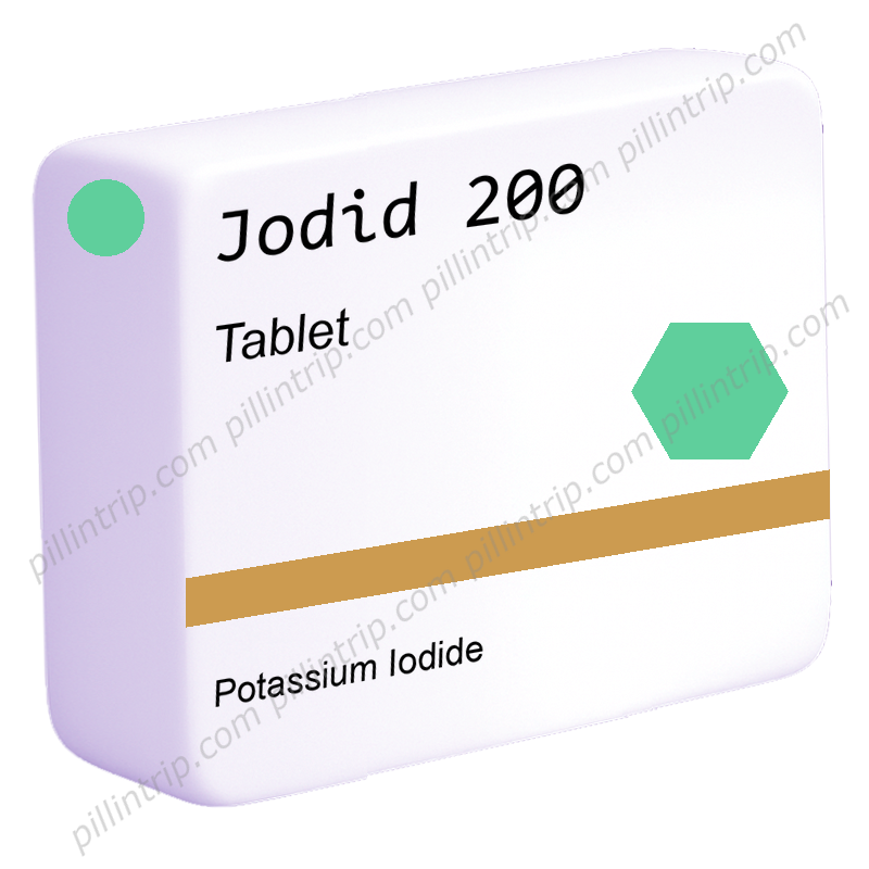 Jodid 200 : Usos, Efectos Secundarios, Interacciones, Dosis / Pillintrip