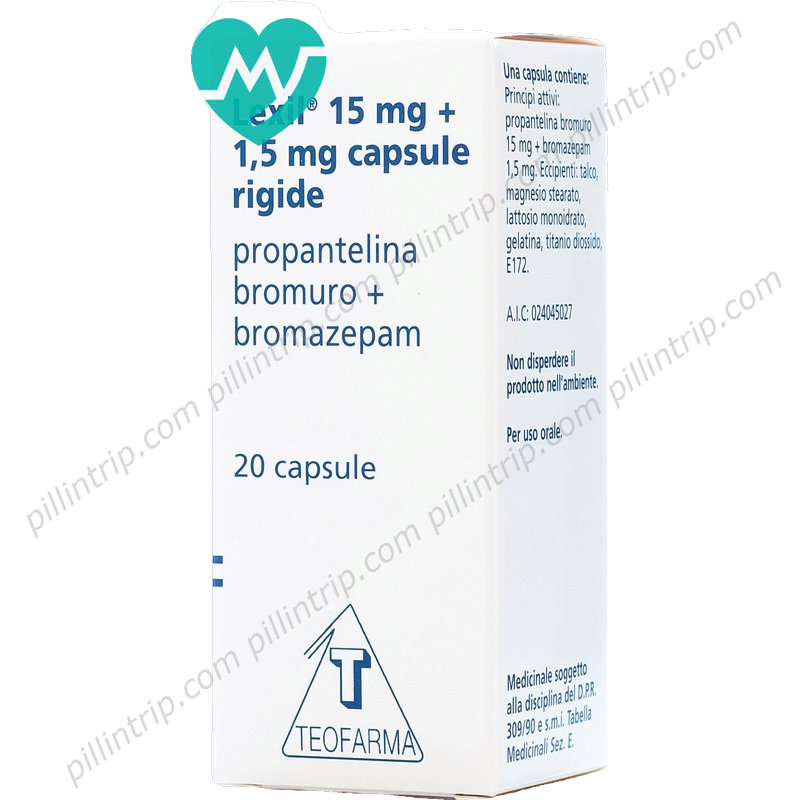 Lexil (Bromazepam,Propantheline) : Uses, Side Effects, Interactions ...