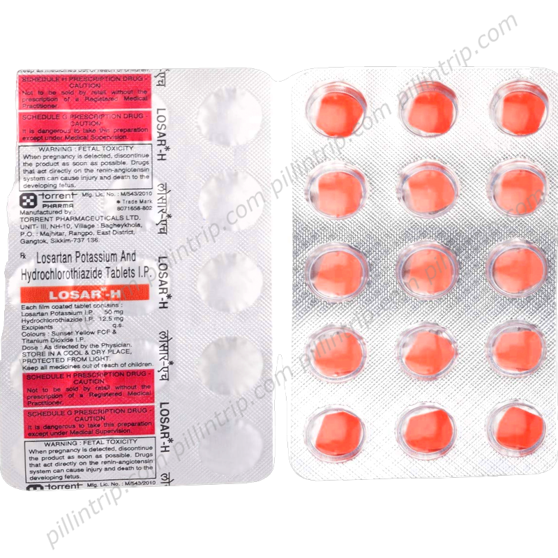 Losar-H : Uses, Side Effects, Interactions, Dosage / Pillintrip