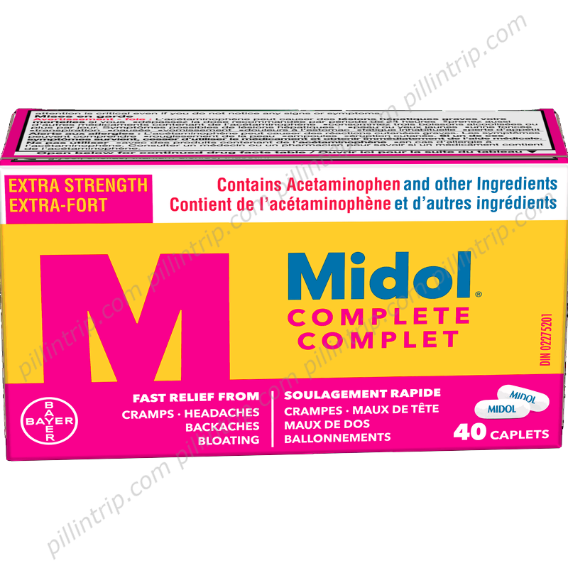 Midol Complete : Uses, Side Effects, Interactions, Dosage / Pillintrip