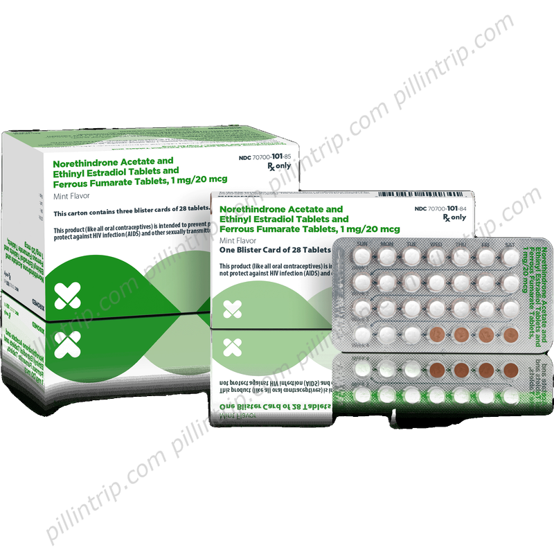 Norethindrone Acetate And Ethinyl Estradiol And Ferrous Fumarate : Uses ...