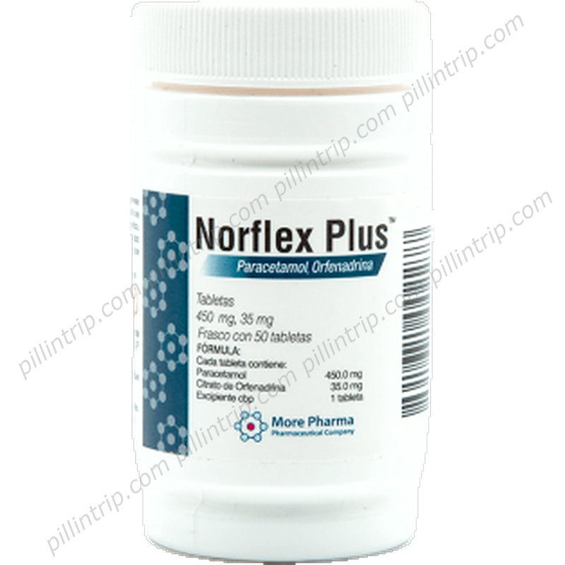 Norflex Plus : Uses, Side Effects, Interactions, Dosage / Pillintrip