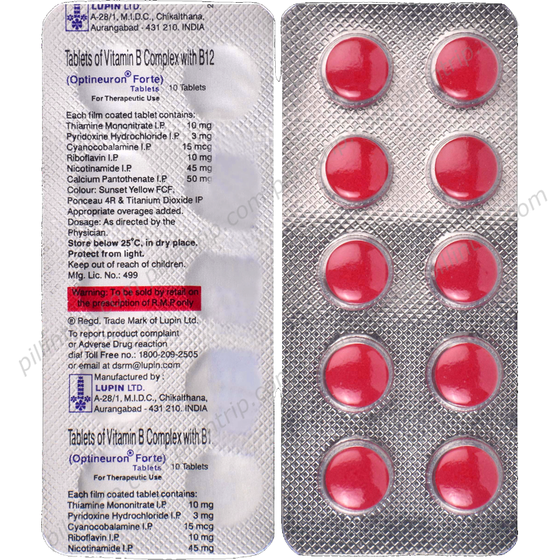 Optineuron TAB : Uses, Side Effects, Interactions, Dosage / Pillintrip