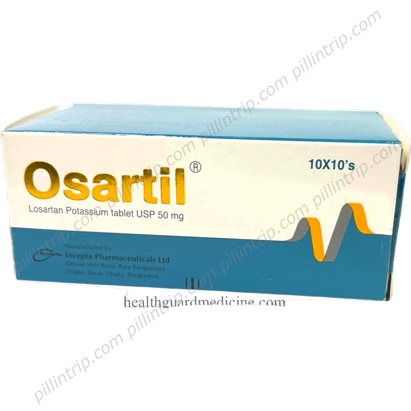 Osartil (Losartan) : Uses, Side Effects, Interactions, Dosage / Pillintrip