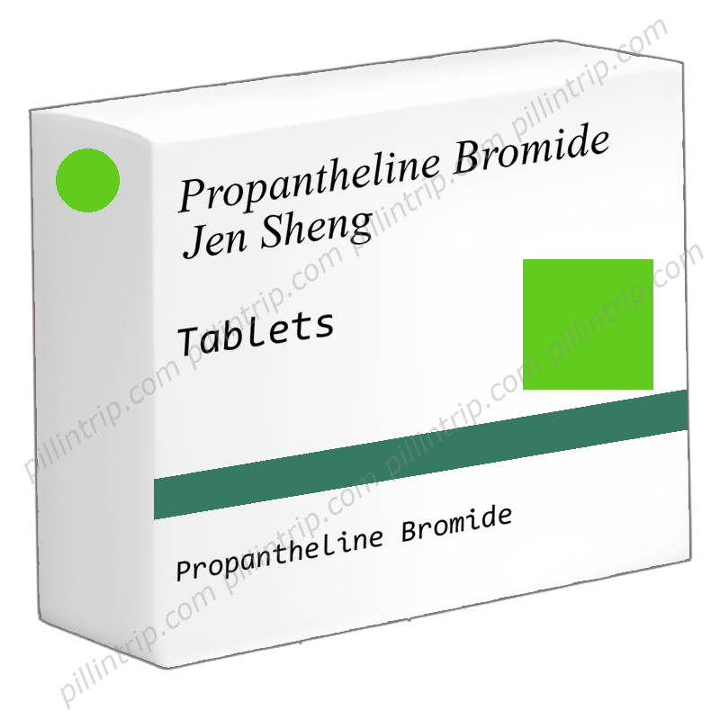 Propantheline Bromide Jen Sheng : Usos, Efectos Secundarios ...