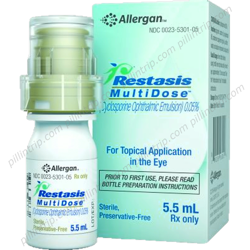 Restasis Multidose : Usos, Efectos Secundarios, Interacciones, Dosis ...