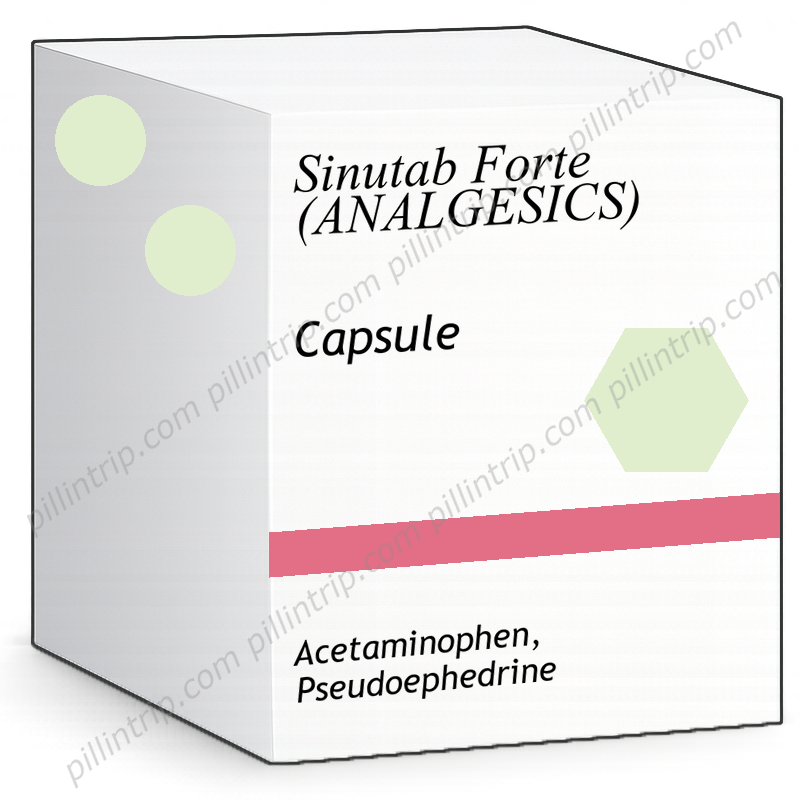 Sinutab Forte (ANALGESICS) : Uses, Side Effects, Interactions, Dosage ...