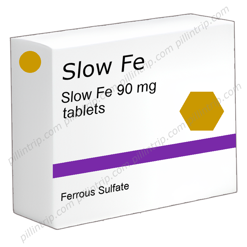 Slow Fe : Usos, Efectos Secundarios, Interacciones, Dosis / Pillintrip