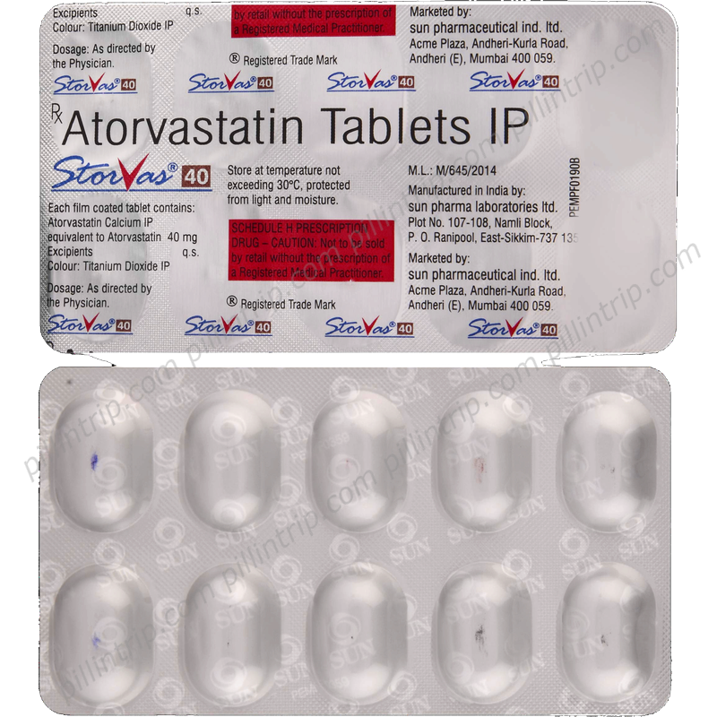 Storvas 40 : Uses, Side Effects, Interactions, Dosage / Pillintrip