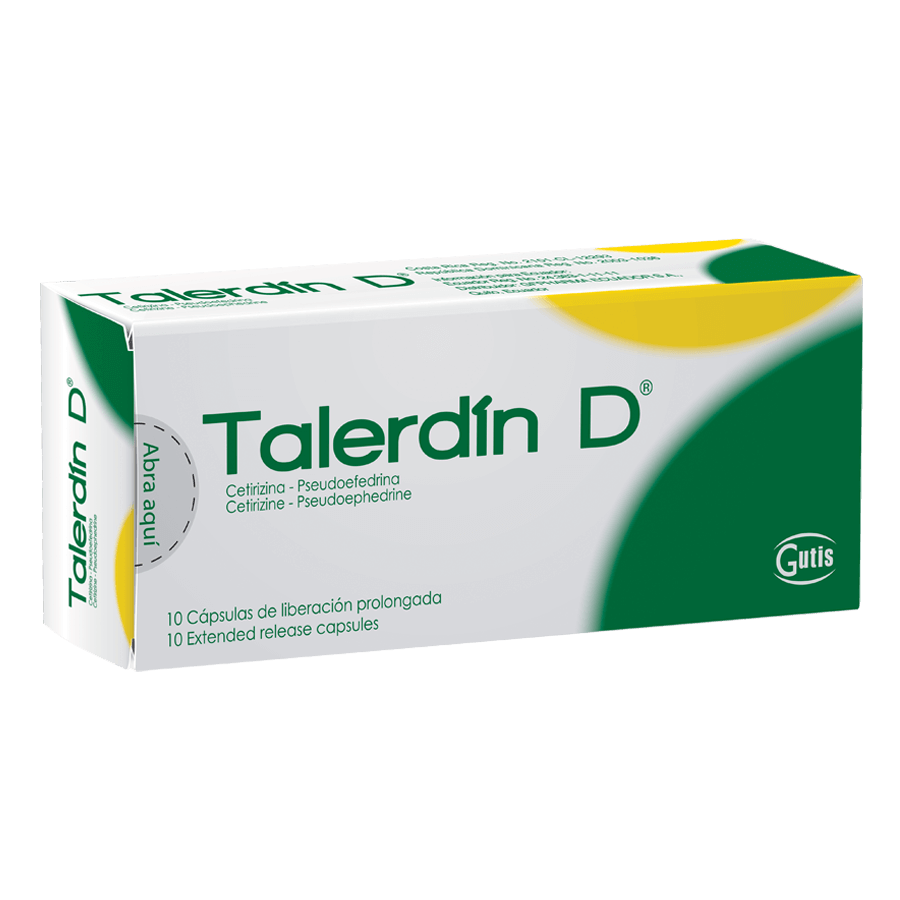 Talerdín-D : Usos, Efectos Secundarios, Interacciones, Dosis / Pillintrip