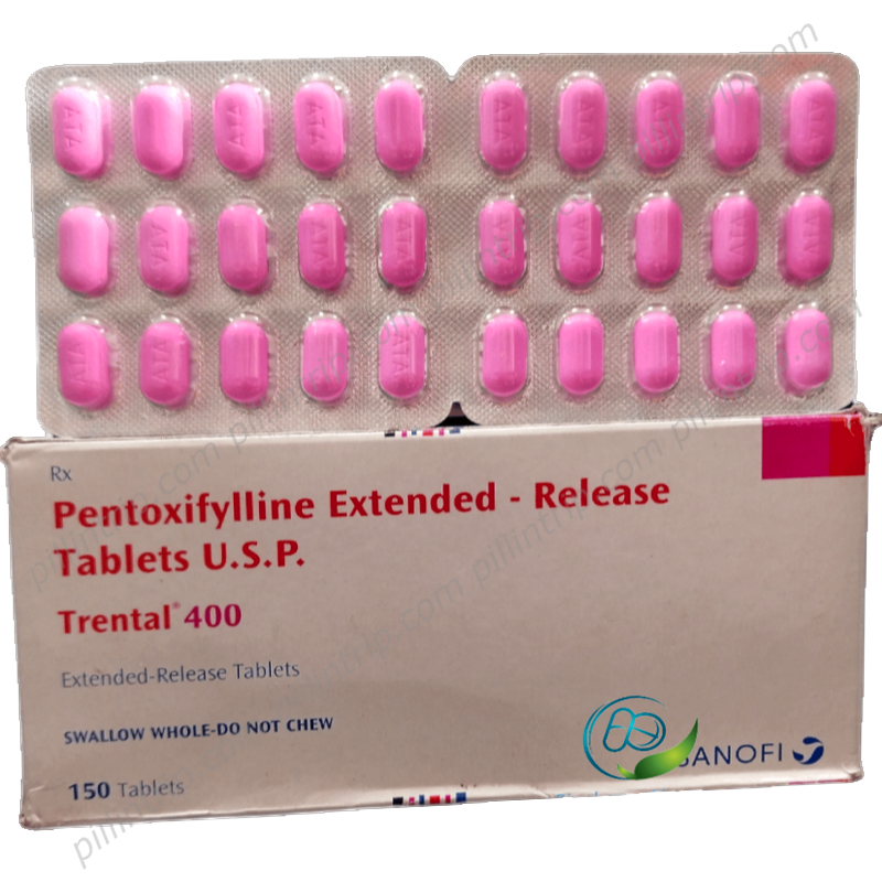 Trental 400 : Uses, Side Effects, Interactions, Dosage / Pillintrip