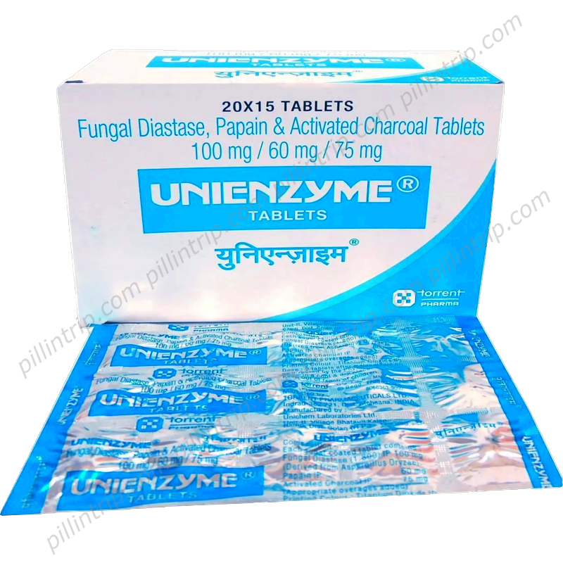 Unienzyme Tablets : Uses, Side Effects, Interactions, Dosage / Pillintrip